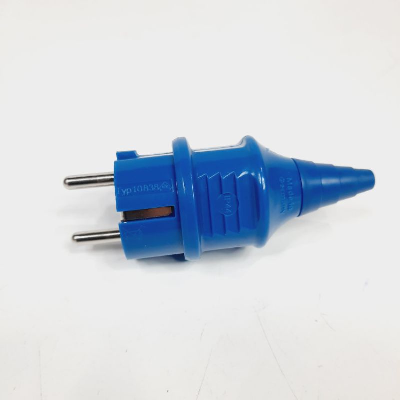 Jual Stecker Plug 16A, 2P, 230V, IP 4A Schuko Blue ( 10838 ) MENNEKES ...