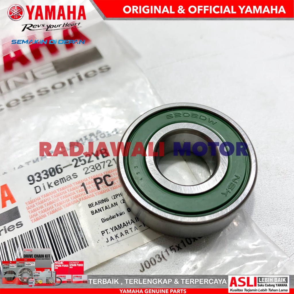 Jual LAHER BEARING 6202 CRANKCASE MANGKOK KAMPAS GANDA MIO M3, MIO Z ...