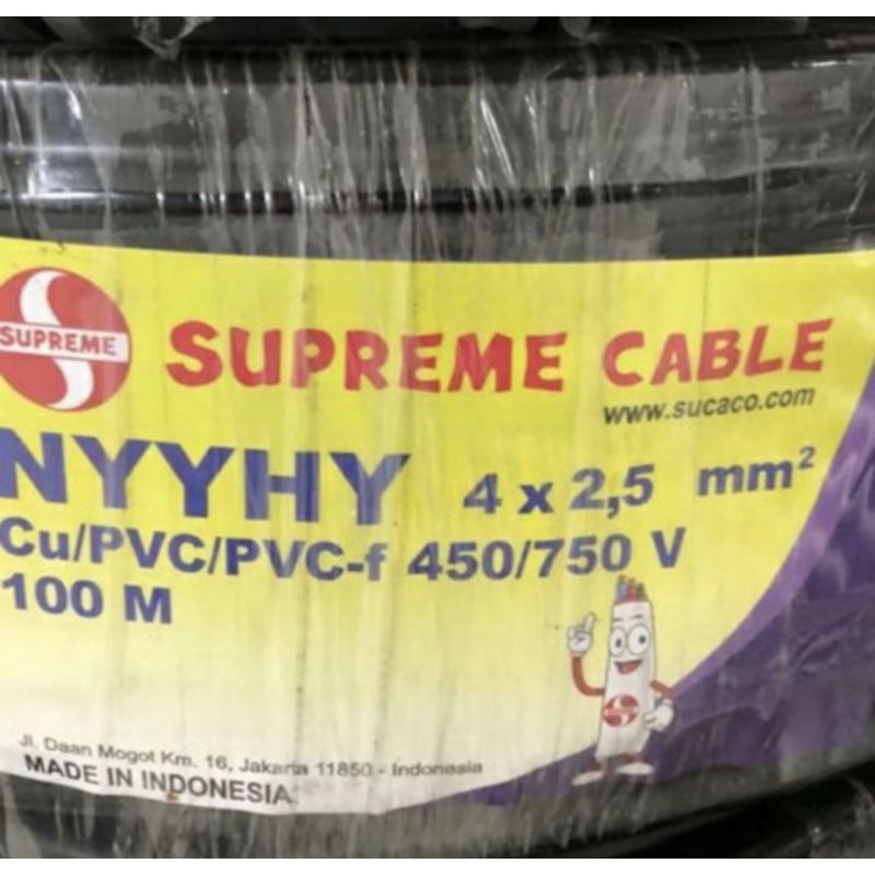 Jual Kabel Supreme NYYHY 4x2.5 Serabut Hitam Meteran | Shopee Indonesia