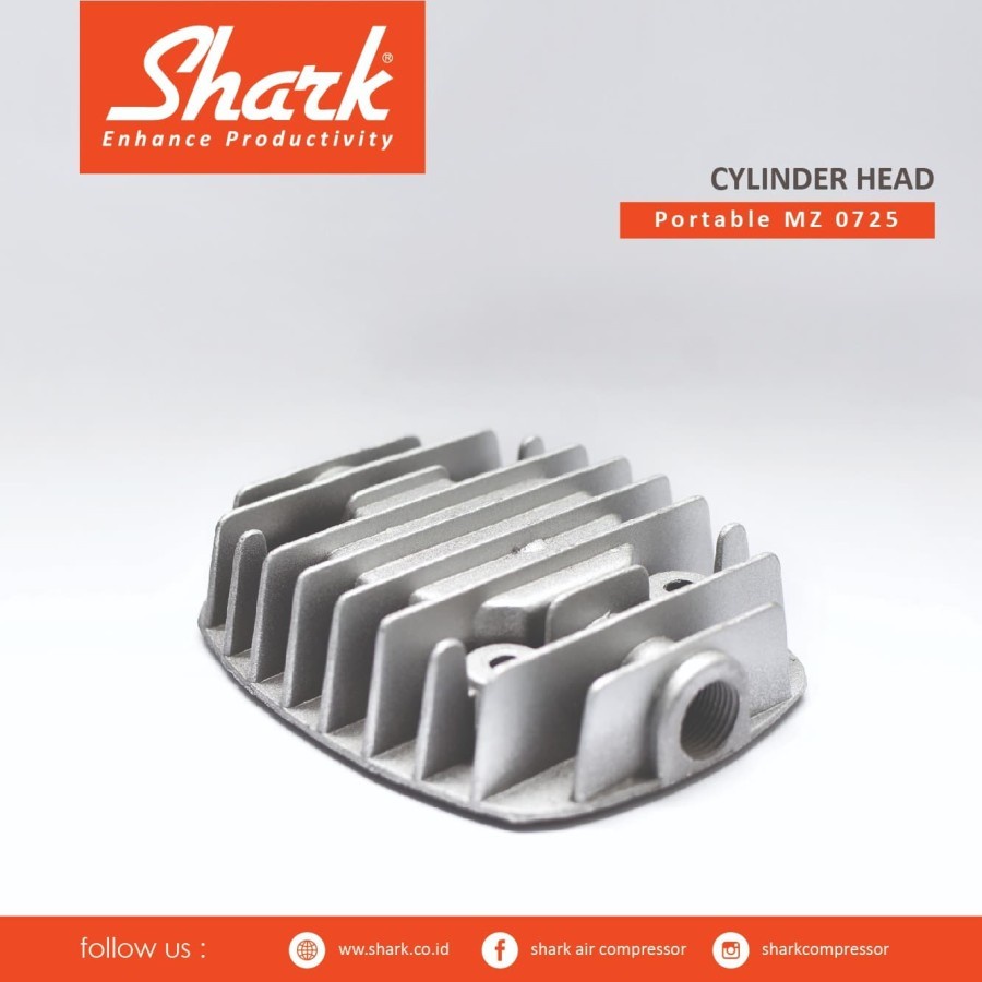 Jual Shark Cylinder Head Kompressor Portable MZ 07-25 Original | Shopee ...