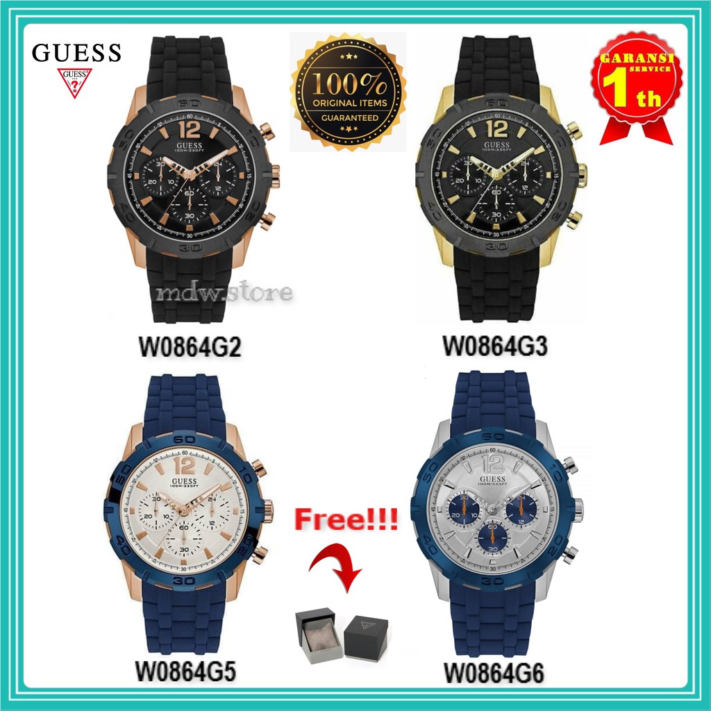 Jual Guess Original Type W0864G2 W0864G3 W0864G5 W0864G6 Jam Tangan ...