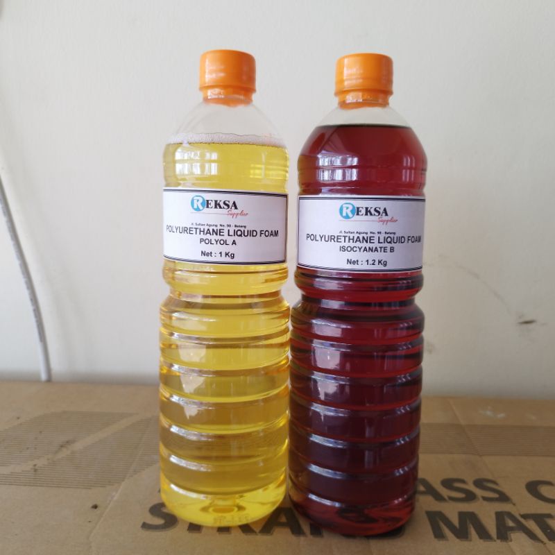 Jual Polyurethane Liquid Foam 1 Set | Polyol A 1 Kg | Isocyanate B 1,2 ...
