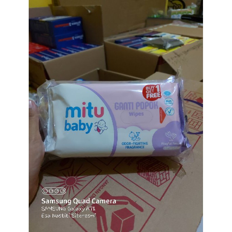 Jual Tissue basah mitu ganti popok 50sheet buy 1 get 1 | Shopee Indonesia