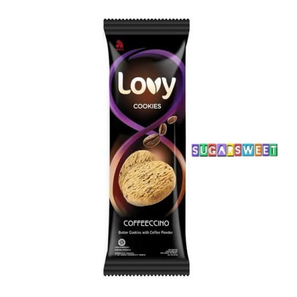 Jual Lovy Cookies Coffeeccino Sachet / Biskuit Butter Rasa Kopi - 30 gr ...