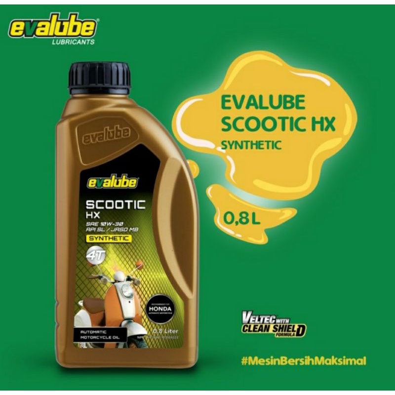 Jual EVALUBE SCOOTIC HX 10W-30 SL MB OLI MOTOR MATIC MATIK SCOOTER ...