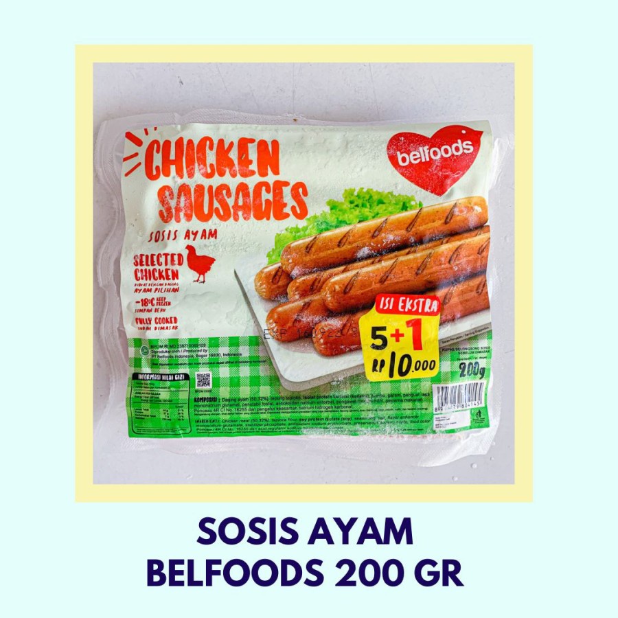 Jual BELFOODS Sosis Ayam 200 Gram | Shopee Indonesia