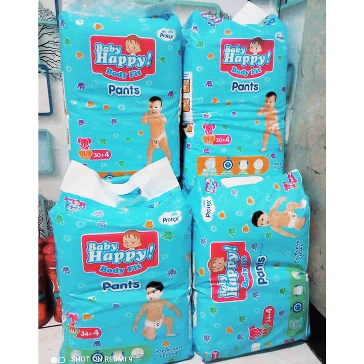 Jual BABY HAPPY M (34+4). L ( 30+4) | Shopee Indonesia