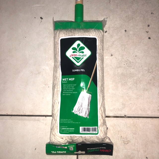 Jual Clean-Matic Mop Pel Katun Wet Mop Sumbu Pel | Shopee Indonesia