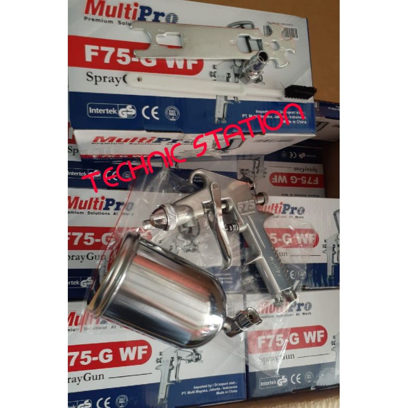 Jual Spray gun cat Multipro F75 spet F 75 spit tabung atas F75 WF | Shopee Indonesia
