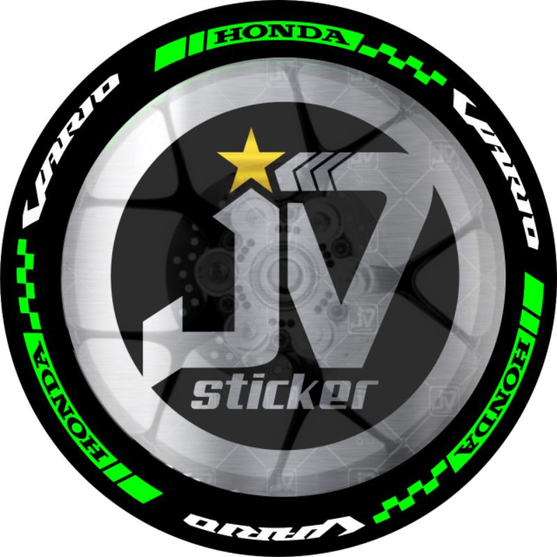 Jual sticker velg pelk vario motif 2 old new cutting sticker pelk vario ...