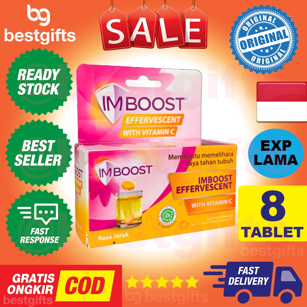 Jual IMBOOST EFFERVESCENT WITH VITAMIN C RASA JERUK VIT C MENINGKATKAN ...