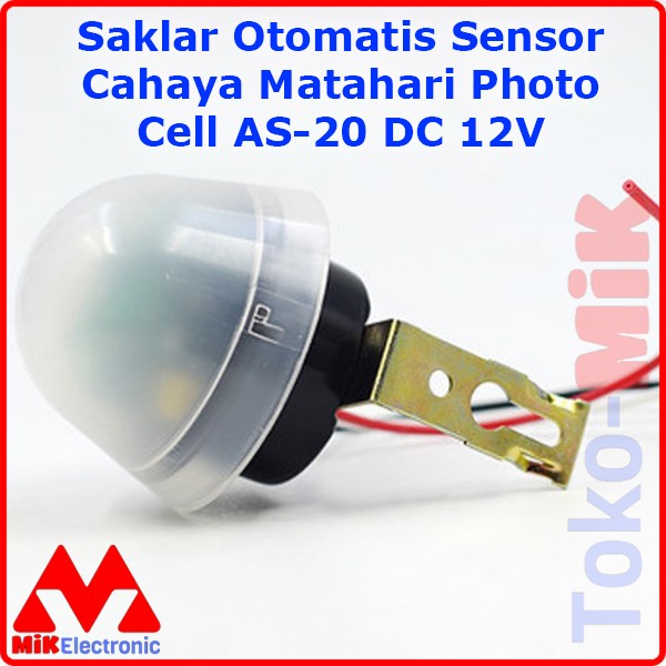Jual SAKLAR LAMPU LED JALAN OTOMATIS SENSOR CAHAYA MATAHARI DC10A AS-20 ...