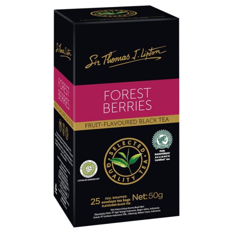 Jual Teh LIPTON FOREST BERRIES - Sir Thomas Tea Lipton - 25 sachet ...