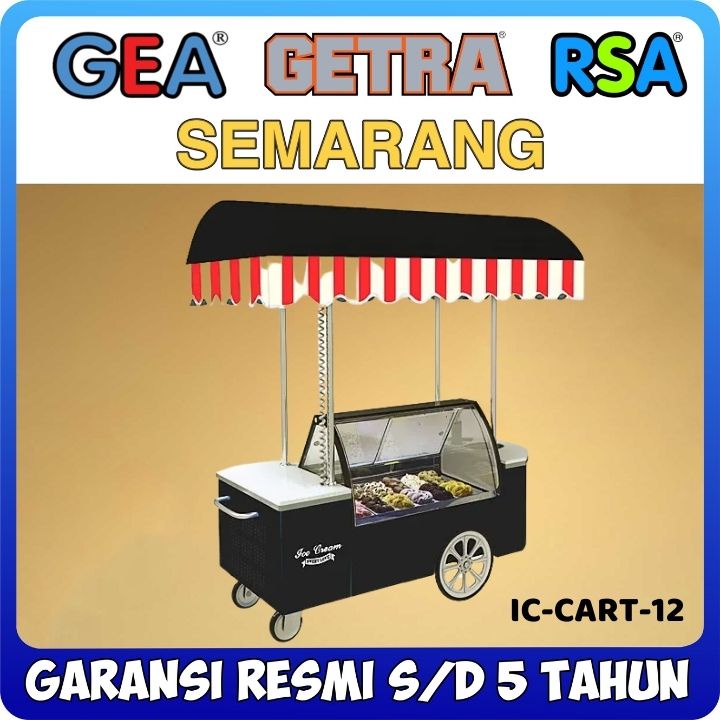 Jual GEA IC-CART-12 GELATO SHOWCASE ICE CREAM GEROBAK ICE CREAM GELATO GARANSI | Shopee Indonesia