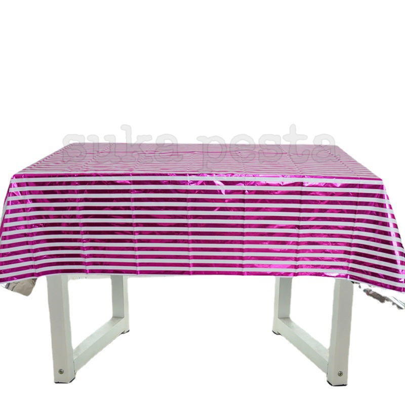 Jual TAPLAK MEJA ULANG TAHUN MOTIF STRIPES / TAPLAK MEJA FOIL ...