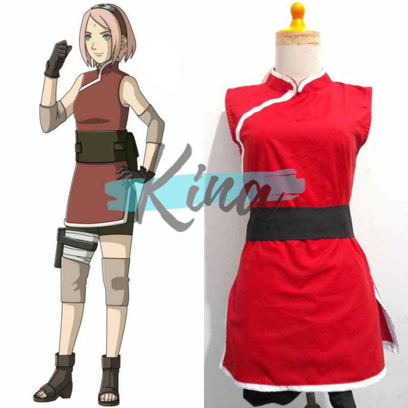 Jual Naruto the Last Movie Haruno Sakura Cosplay Costume Anime Female ...