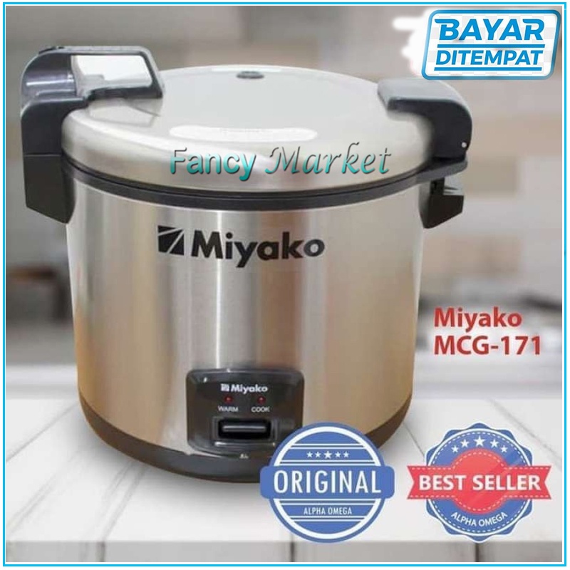 Jual MIYAKO MCG-171/RICE COOKER BESAR/MAGIC COM BESAR - Kapasitas 6 ...