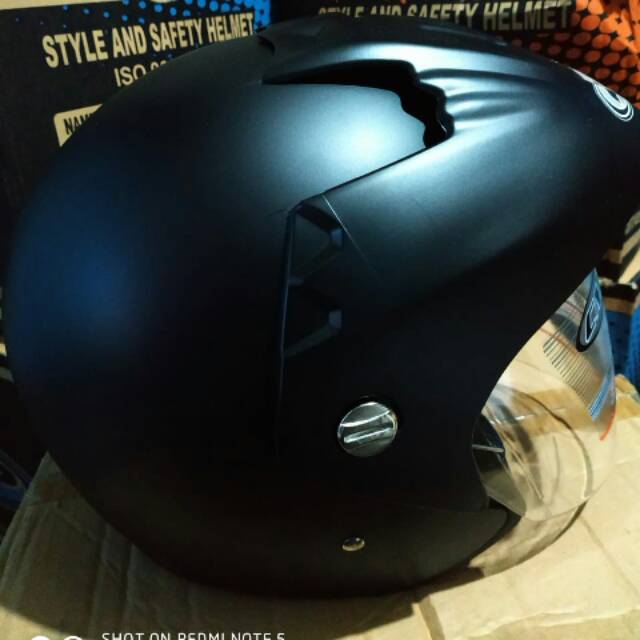 Jual Helm Classic Hitam Doff | Shopee Indonesia