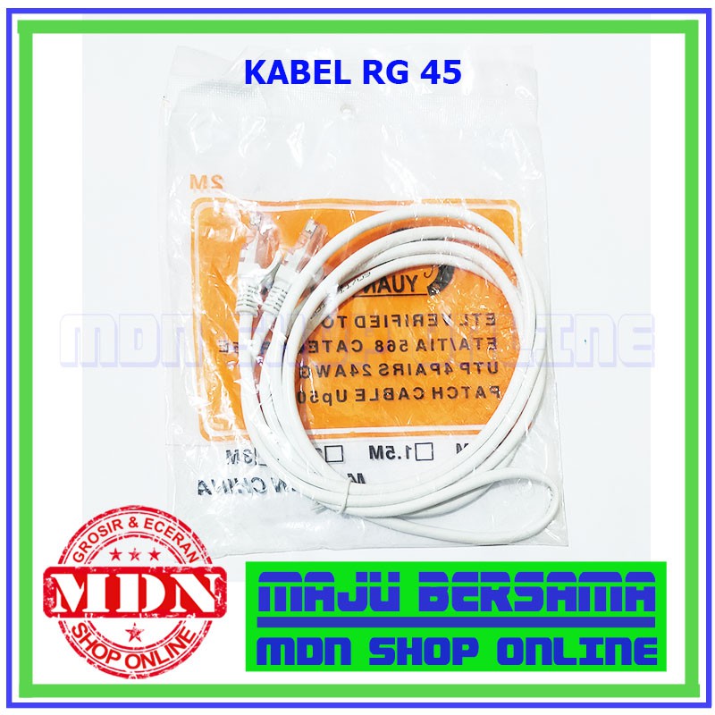 Jual Kabel konektor Lan Rg 45 2 Meter | Shopee Indonesia