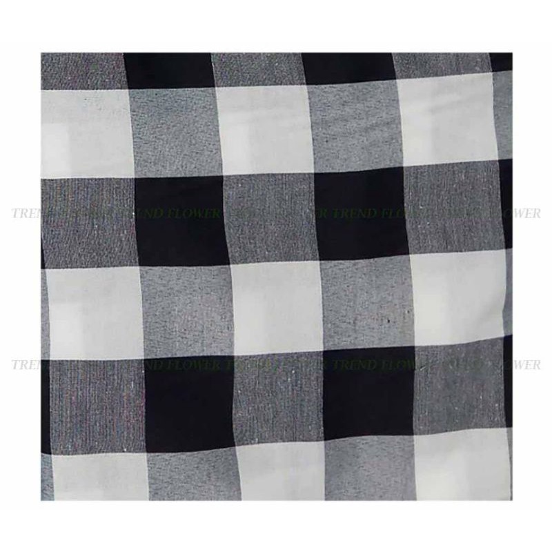Jual kain bali poleng motif kotak.kotak hitam/putih | Shopee Indonesia