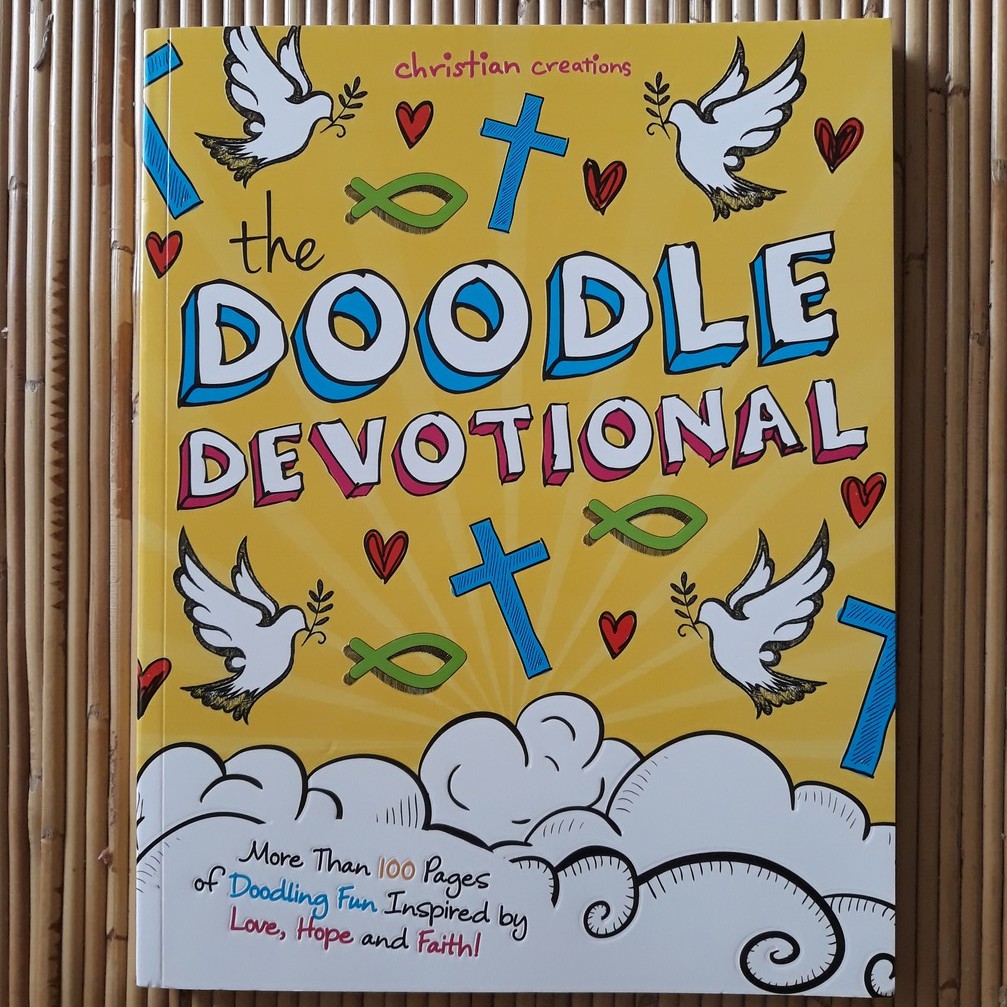Jual 100 Pages Doodle Devotional Softcover new Psalms Bible Quote Verse ...