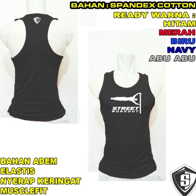 Jual Tangtop FItness Gym Workout Street Calisthenics Musclefit | Shopee ...