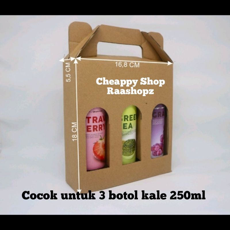 Jual Box Botol Kale Box 3 Botol Kale 250ml Box Jinjing Botol Kale Box ...