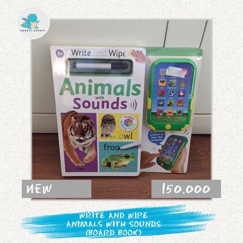 Jual Write & Wipe: Animals with Sounds | Shopee Indonesia
