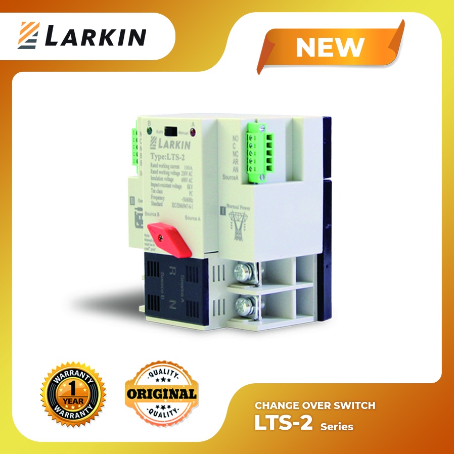 Jual Automatic PLN Genset / COS / Ohmsaklar / ATS 2P 100A Larkin LTS-2P | Shopee Indonesia