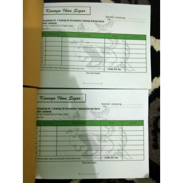 Jual CETAK NOTA / BON / KWITANSI / INVOICE / SURAT JALAN, SATU RANGKAP ...