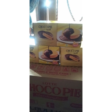 Jual Lotte choco pie marshmallow richeese 12 pack | Shopee Indonesia