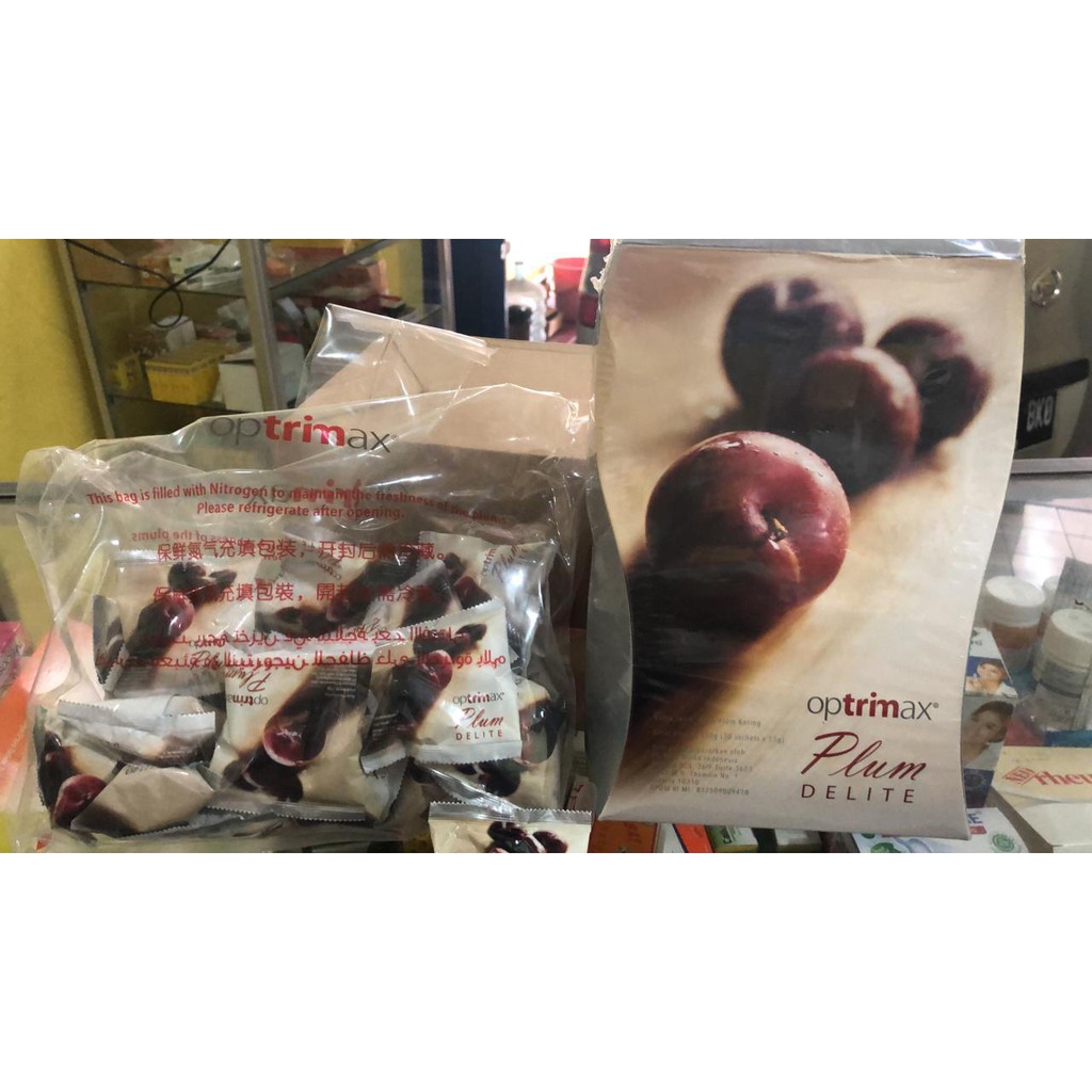 Jual OPTRIMAX BUAH PLUM KERING DI JAMIN ORIGINAL HARGA PERBOX ISI 30 SACHET | Shopee Indonesia