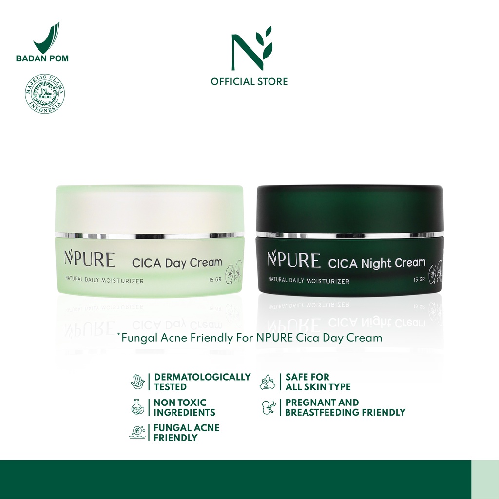 Jual Npure Day / Night Cream Centella Asiatica | Shopee Indonesia