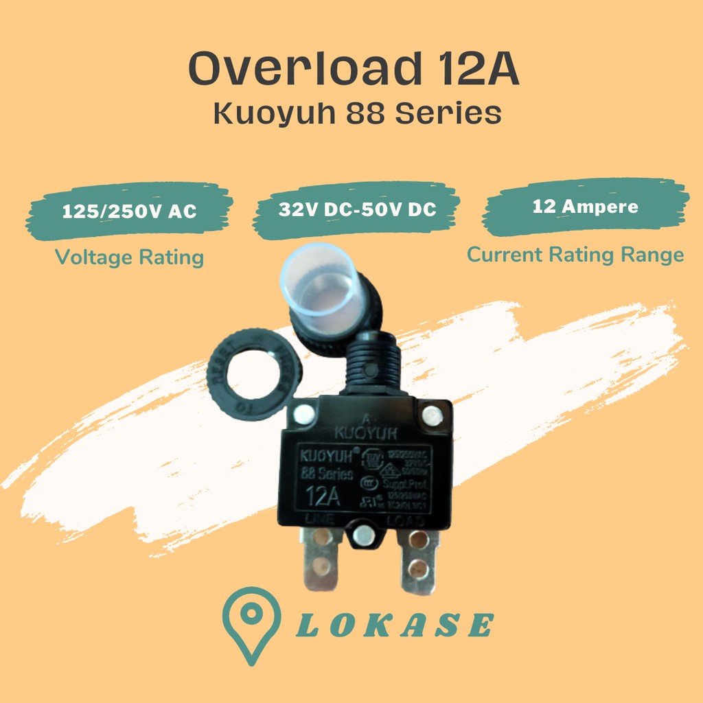 Jual Overload 12A Kuoyuh 88 Series Overload Thermal Relay Genset 12 ...