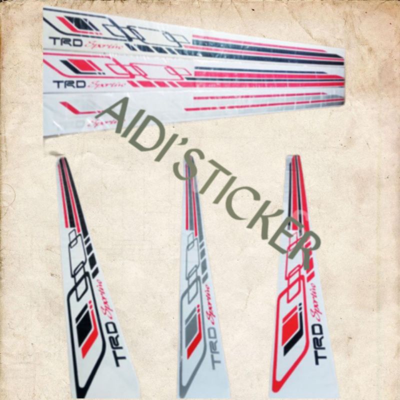 Jual setiker sticker striping TRD Spotrivo toyota avanza daihatsu xenia ...