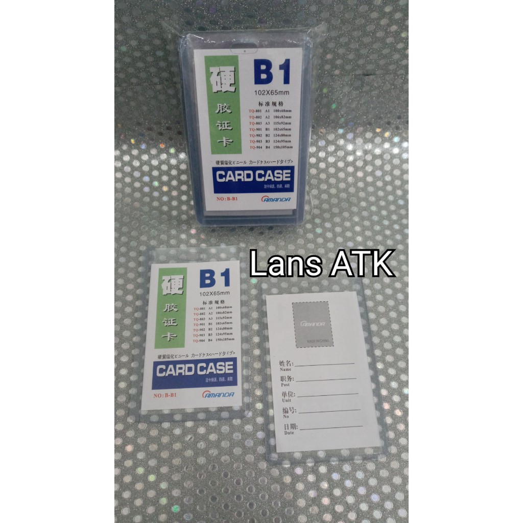Jual Id Card Case B1 Name Tag Amanda Per pak / Tempat Id Card | Shopee ...