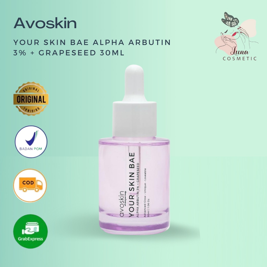Jual Avoskin Your Skin Bae Alpha Arbutin 3% + Grapeseed Serum 30ml ...