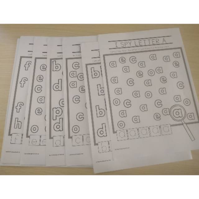 Jual Worksheet abjad a - z / worksheet paud / worksheet preschool ...
