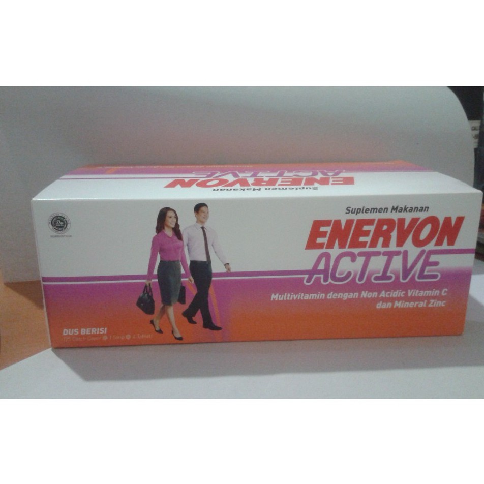 Jual Enervon C Active Box Isi 100 tablet per box | Shopee Indonesia