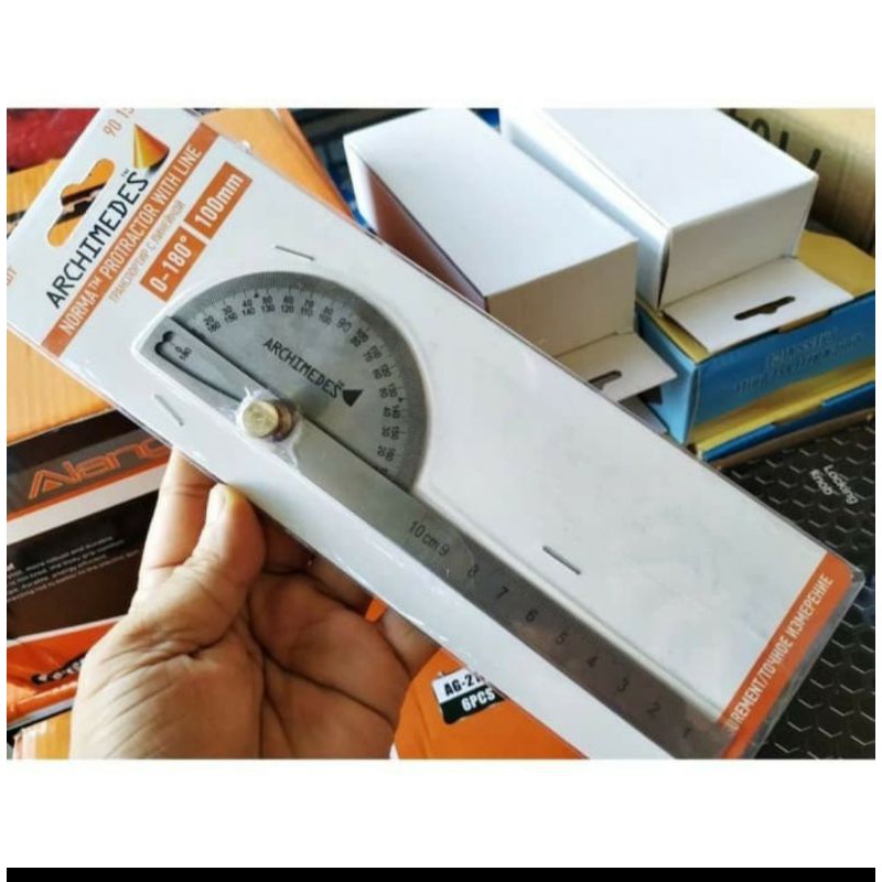 Jual Busur Derajat Combi Penggaris Stainless Protactor Alat Ukur Sudut ...