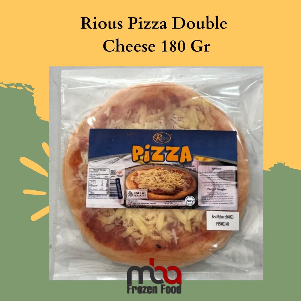 Jual Rious Pizza Double Cheese 180 Gr - FROZEN FOOD | Shopee Indonesia