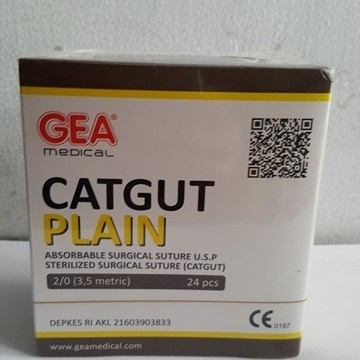 Jual 1 BOX isi 24 pcs - Catgut Plain - Benang Jahit Plain - Benang ...