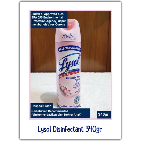 Jual Lysol Disinfectant Spray 340gr & 510gr FRESH BLOSSOM / Lysol ...