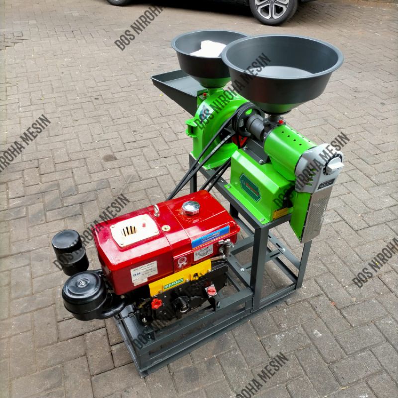 Jual Mesin Giling Padi KD500 WG Komplit Diesel Solar 8HP Free Ongkir ...