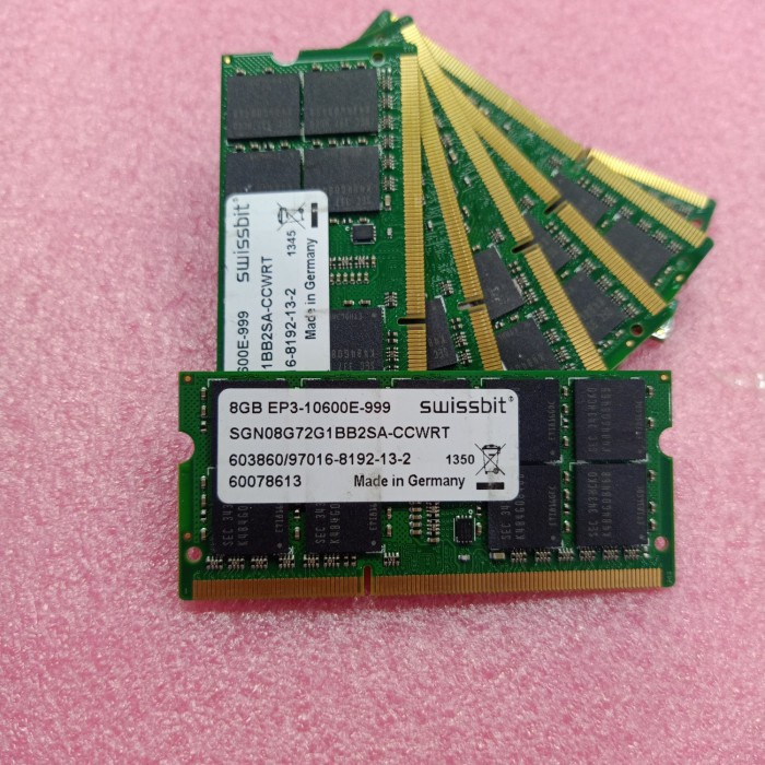 Jual RAM SODIM 8GB EP3 10600E DDR3 SWISSBIT FOR WORKSTATION PRECISSION ...