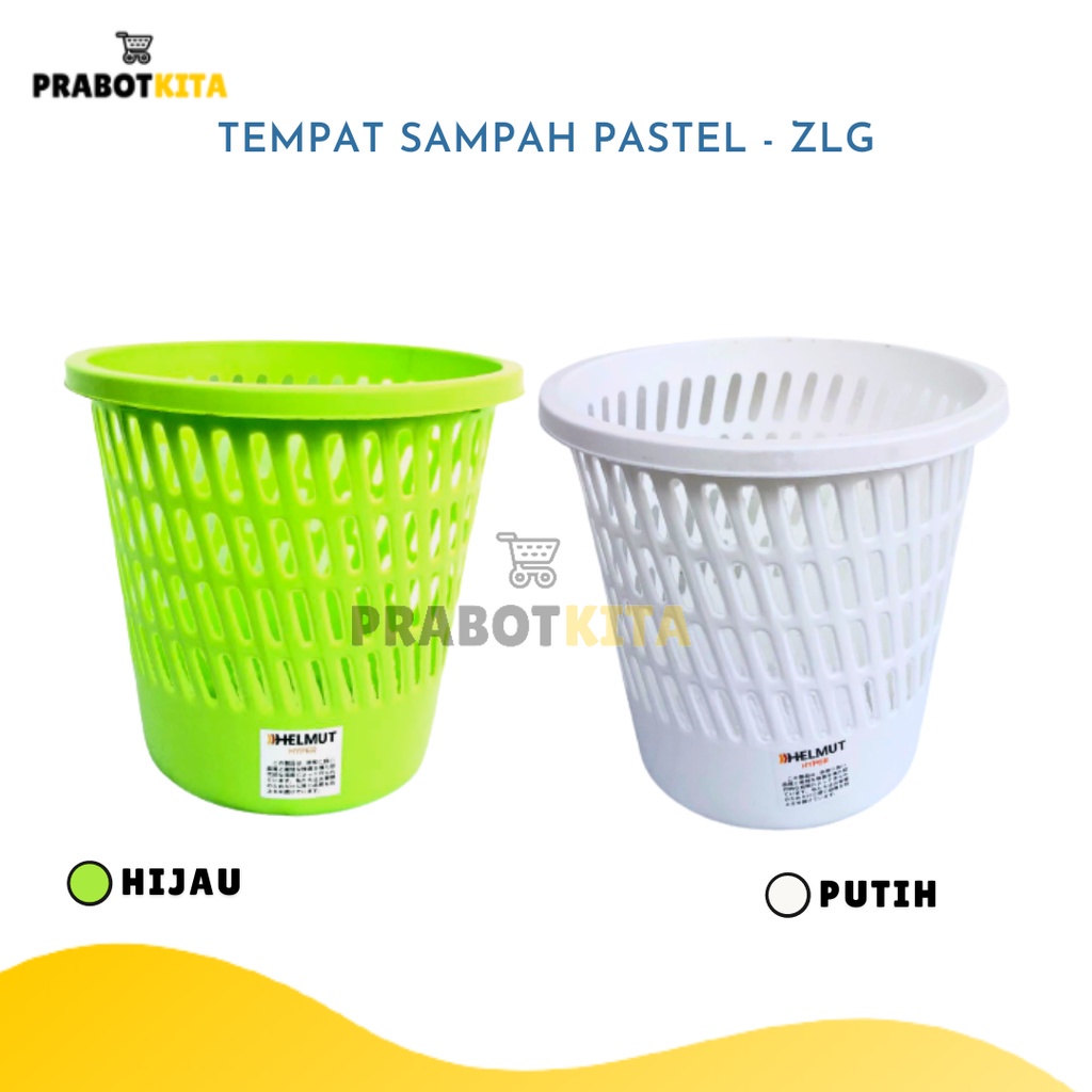 Jual Tempat Sampah Plastik Putih - Hyper ZLG / Keranjang Tempat Sampah ...