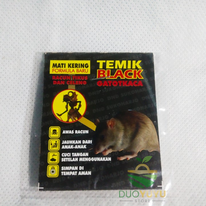 Jual Racun Tikus Temik Black GATOTKACA/BAEGUN Ampuh Mati di tempat Per ...