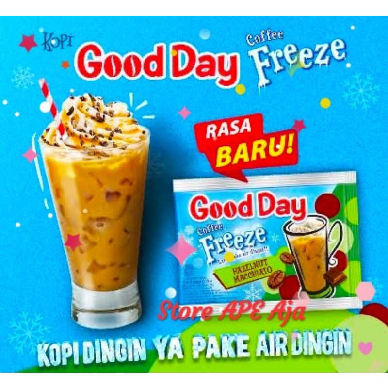 Jual GOOD DAY Coffee Freeze Hazelnut Macchiato [30 gr x 10 Sachet ...