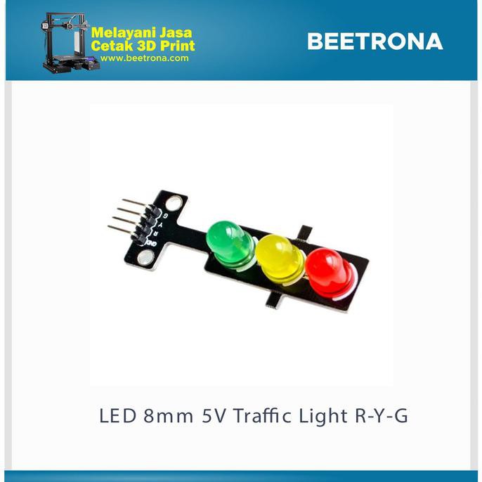 Jual Module Simulasi Lampu Lalu Lintas LED 8mm 5V Traffic Light R-Y-G ...