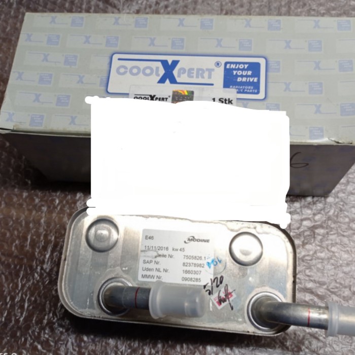 Jual Coolxpert Oli Cooler Matic BMW E46 17227505826 Oil Cooler | Shopee ...